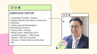 biografi tokoh wirausaha suskses di indonesia ABRAHAM VICTOR.pptx