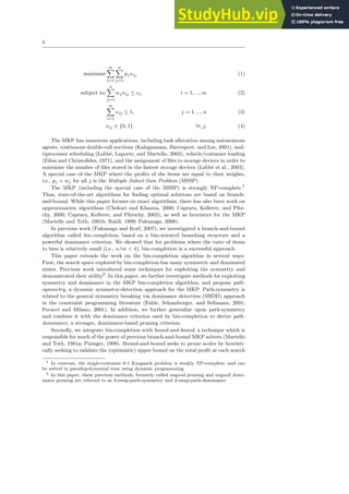 A Branch-And-Bound Algorithm For Hard Multiple Knapsack Problems | PDF | Computing | Technology ...