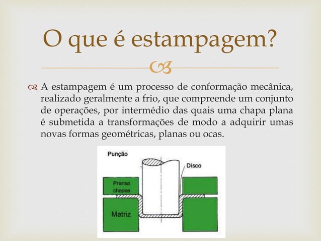 Processo de Estampagem | PPT