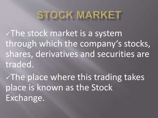How stock market impact on economy | PPTX