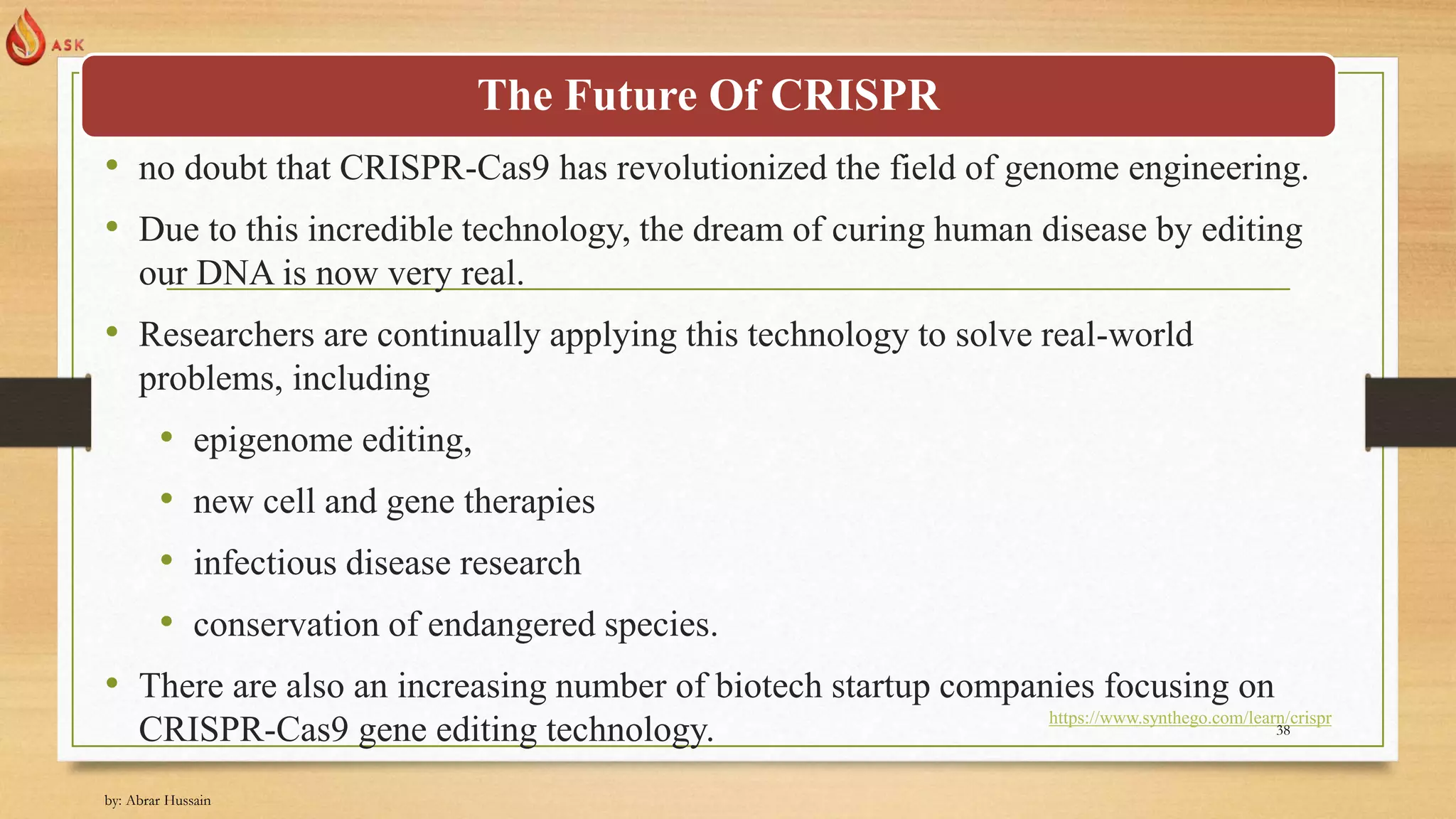 CRISPR Technology | PPTX