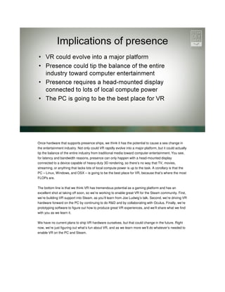 Michael Abrash's "What VR could, should, and almost certainly will be ...
