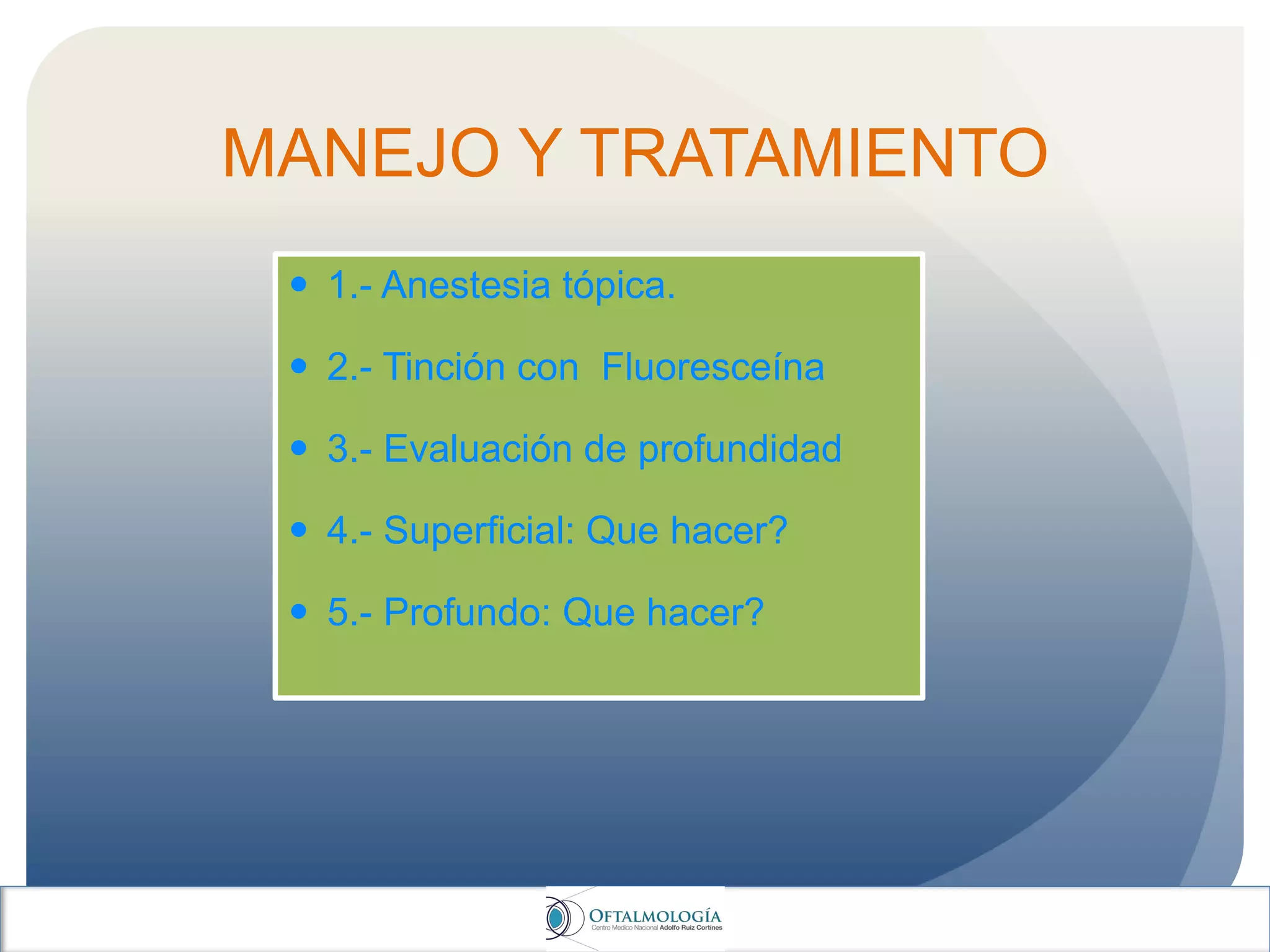 Abrasión corneal y cuerpo extraño corneal 2015 | PPTX | Eye and Vision ...