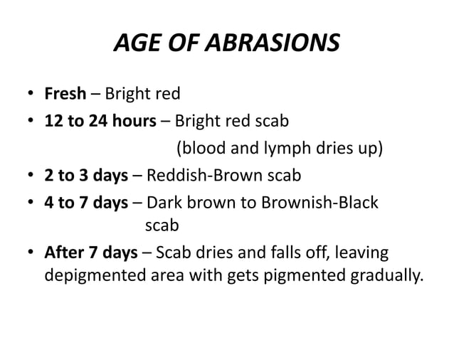 Abrasions | PPTX