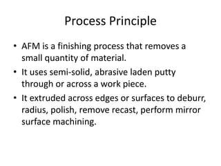Abrasive flow machining (afm) | PDF