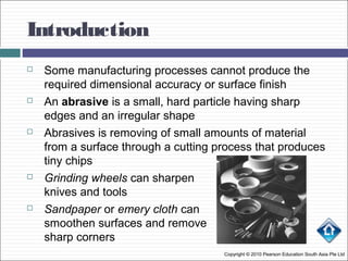 Abrasive machining ppt_mfg_chapter26_final | PPT
