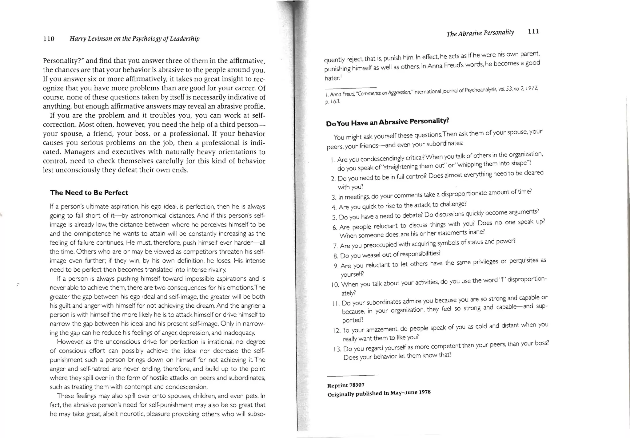 Abrasive personality | PDF