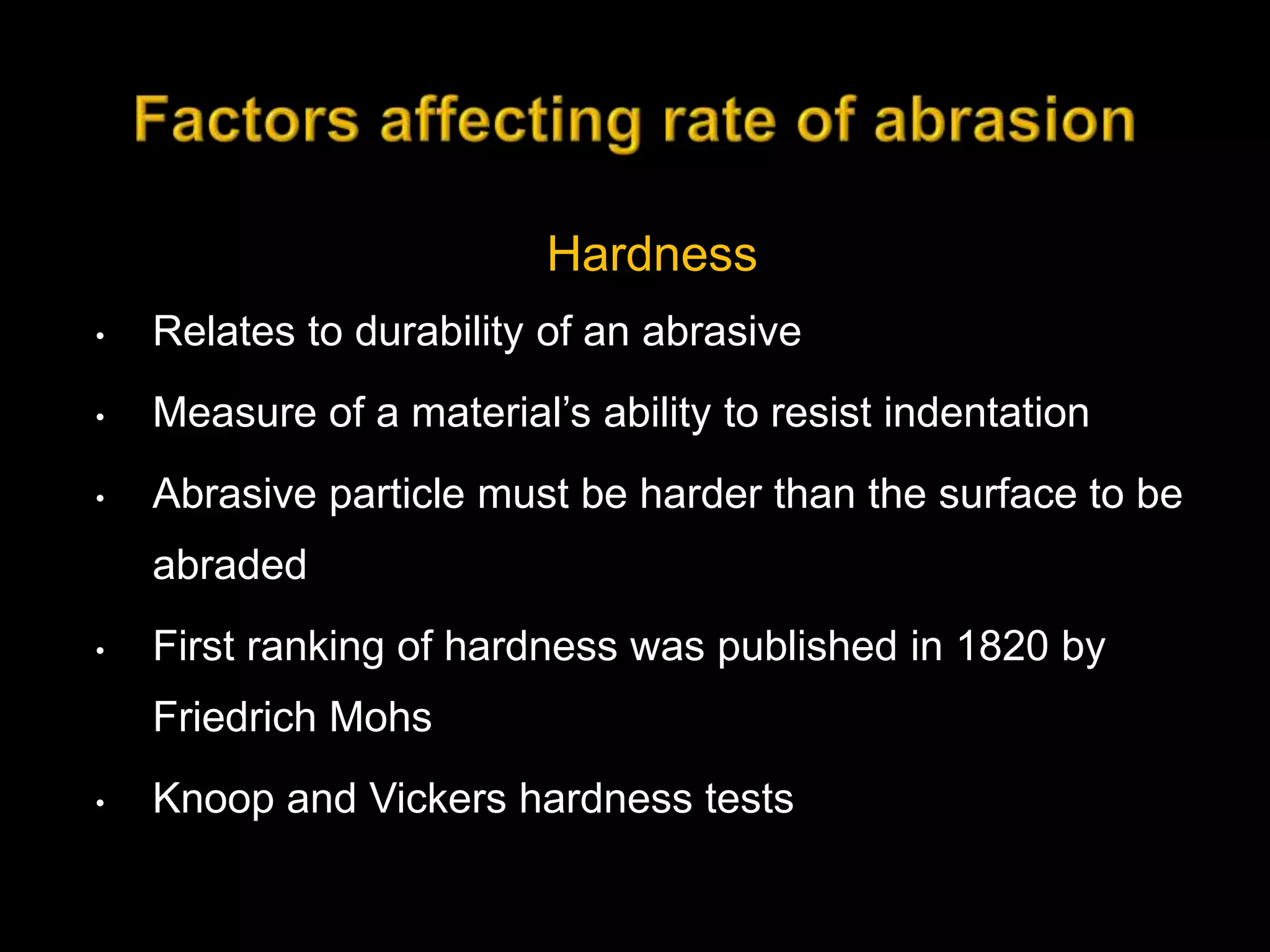 Abrasives and polishing agents in dentistry | PPTX
