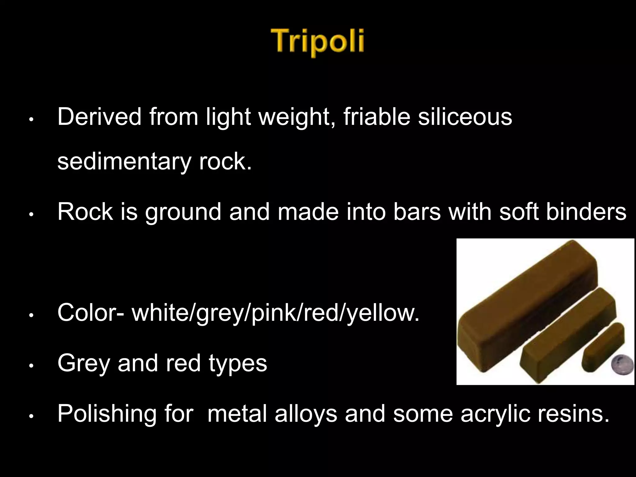 Abrasives and polishing agents in dentistry | PPTX