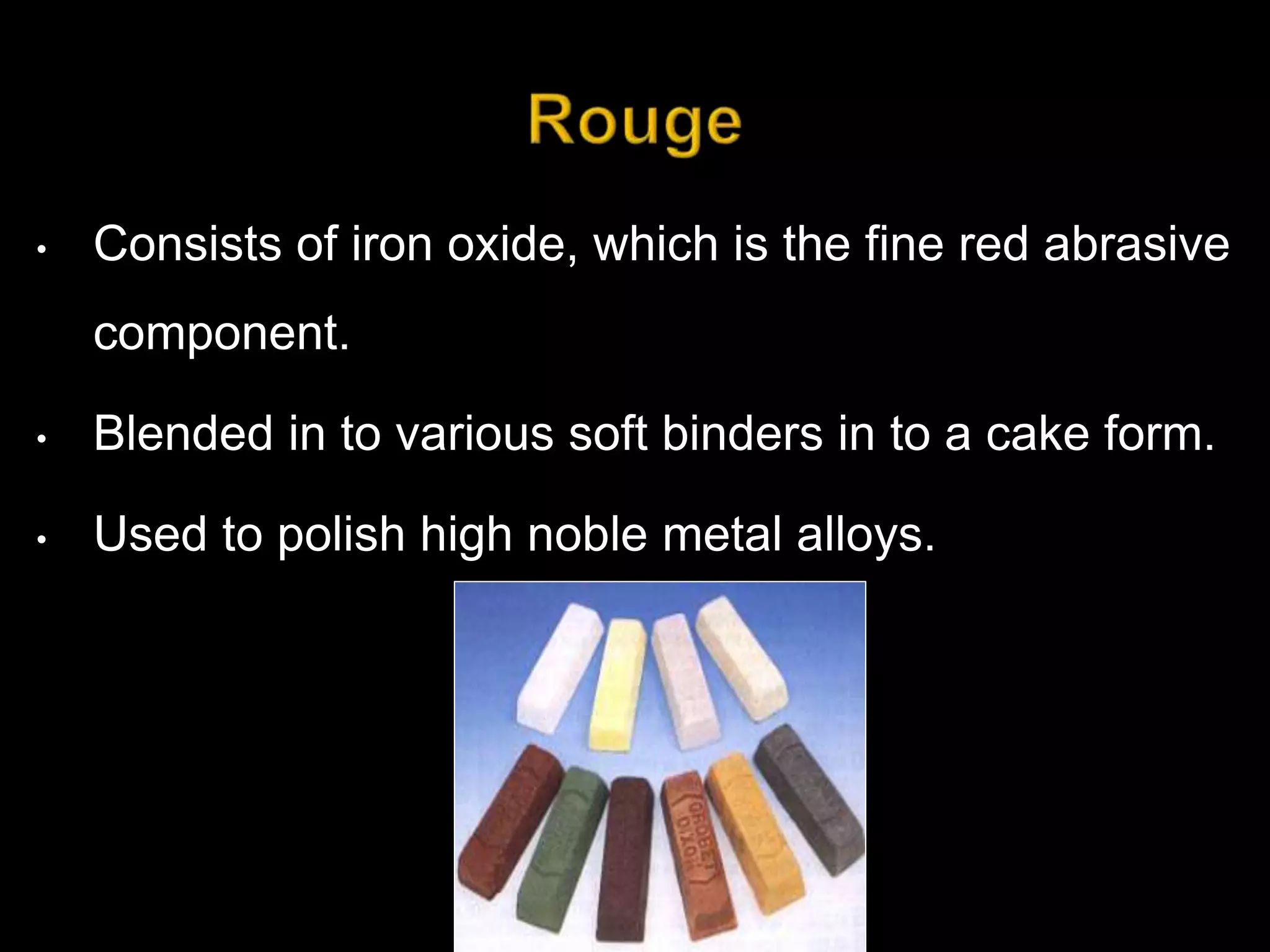 Abrasives and polishing agents in dentistry | PPTX