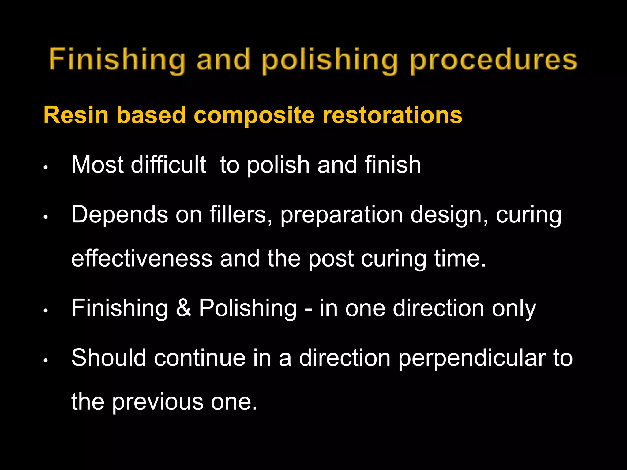 Abrasives and polishing agents in dentistry | PPTX