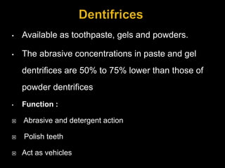 Abrasives and polishing agents in dentistry | PPTX