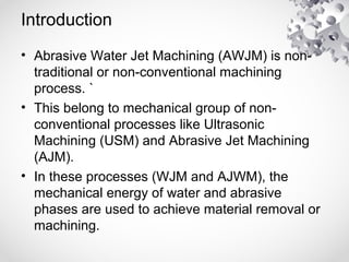 Abrasive water jet machining | PPT