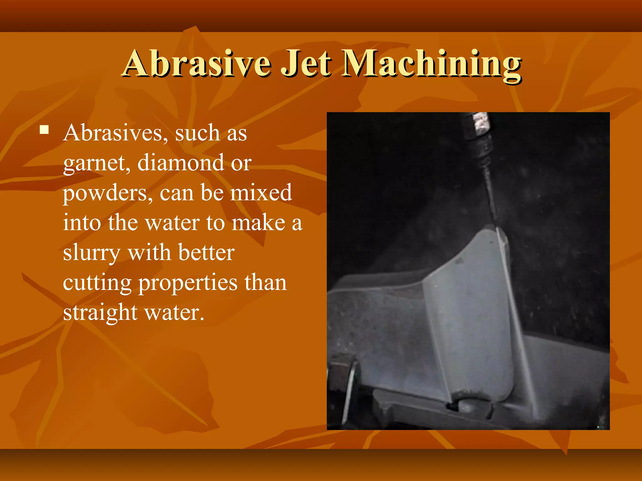 Water Jet Machining | PPT