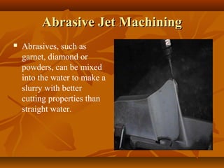 Water Jet Machining | PPT