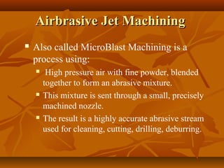 Water Jet Machining | PPT