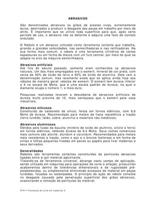 Apostila técnica sobre abrasivos - Técnica | PDF