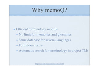 memoQ - Abrates Conference | PDF