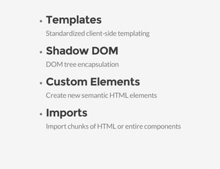 A brave new web - A talk about Web Components | PPT