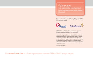 Abraxane brochure | PDF