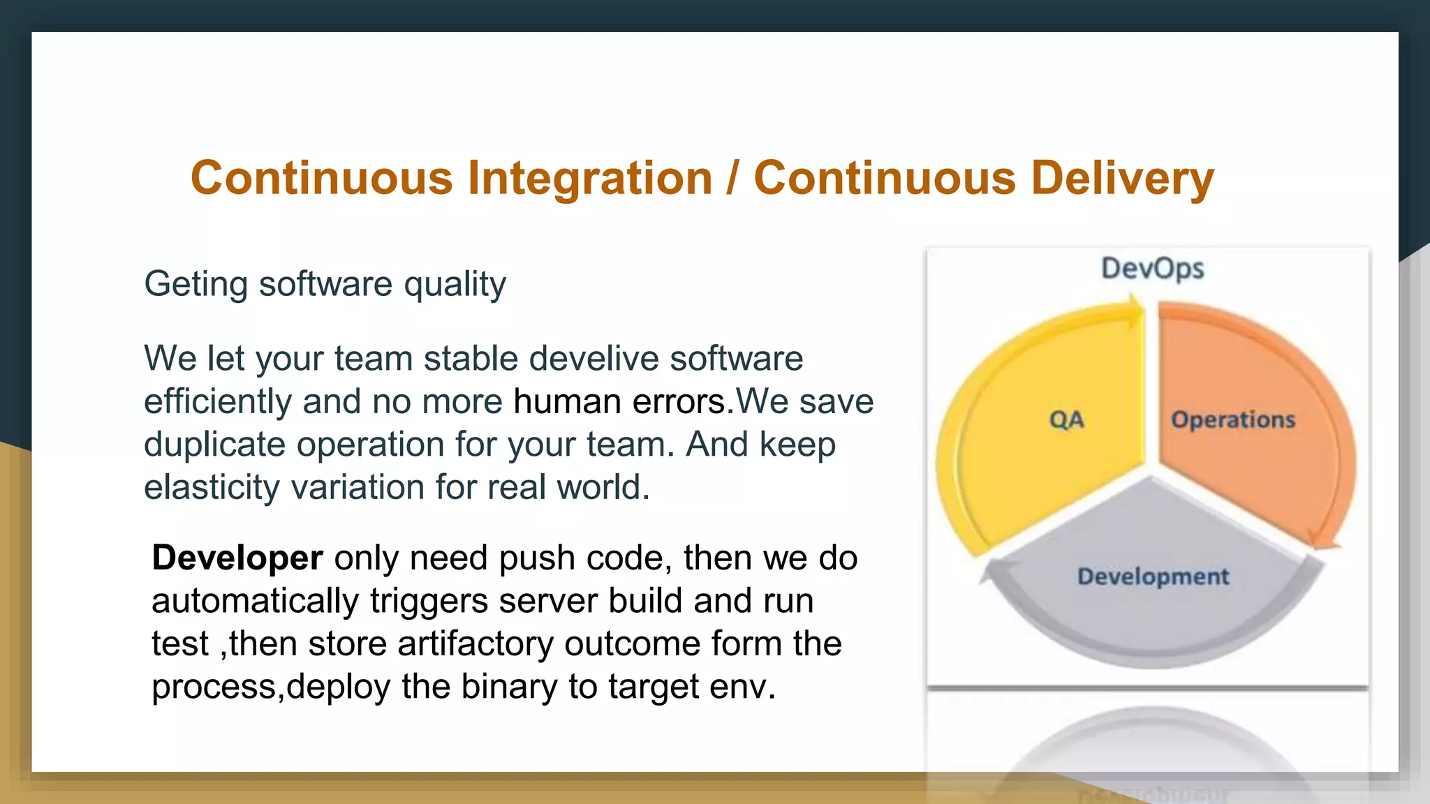 DevOps make teamwork great. | PPTX