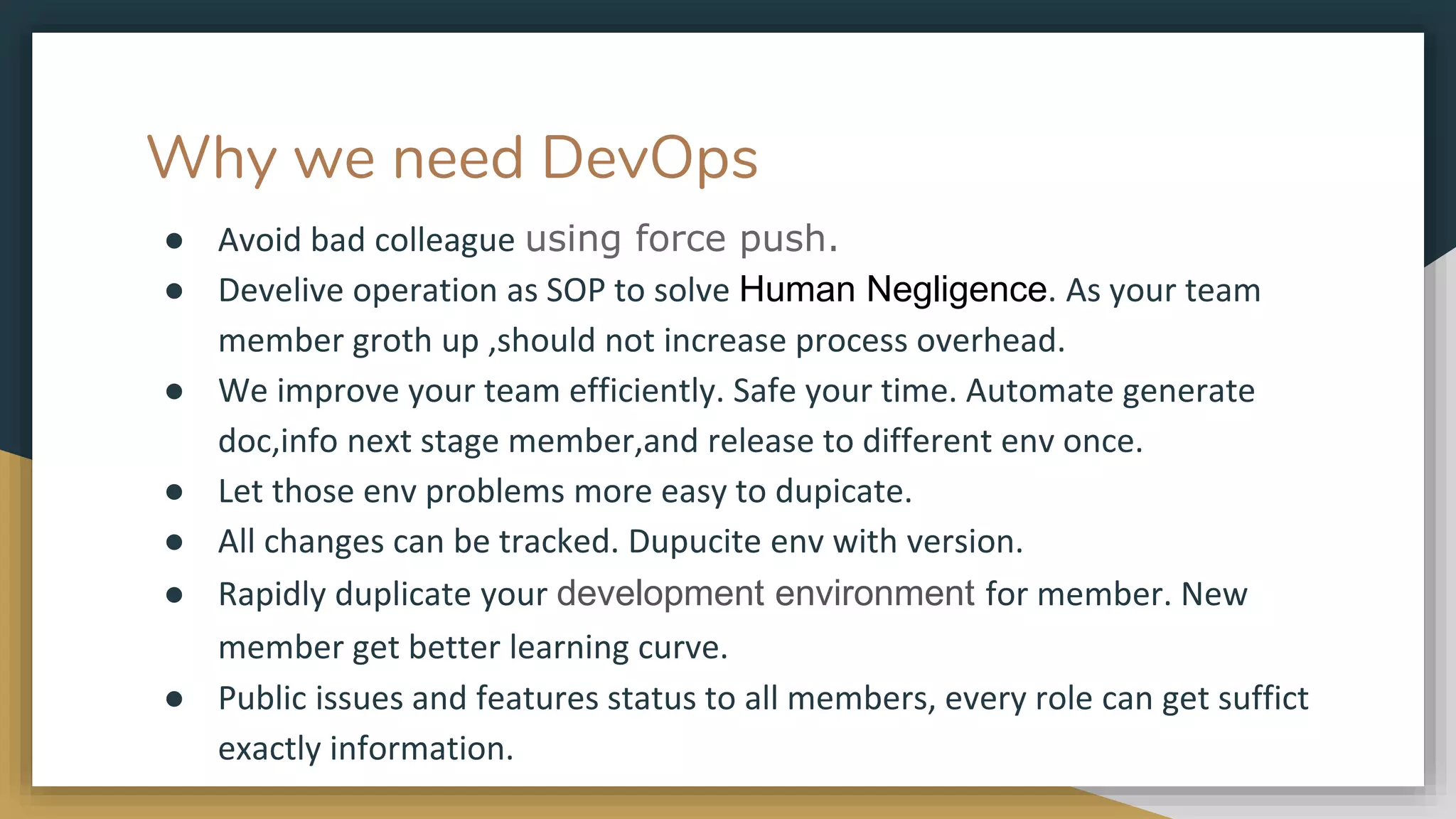 DevOps make teamwork great. | PPTX