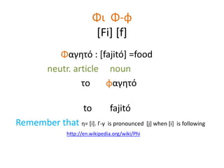 Greek alphabet. A presentation based in open educational resources | PPTX