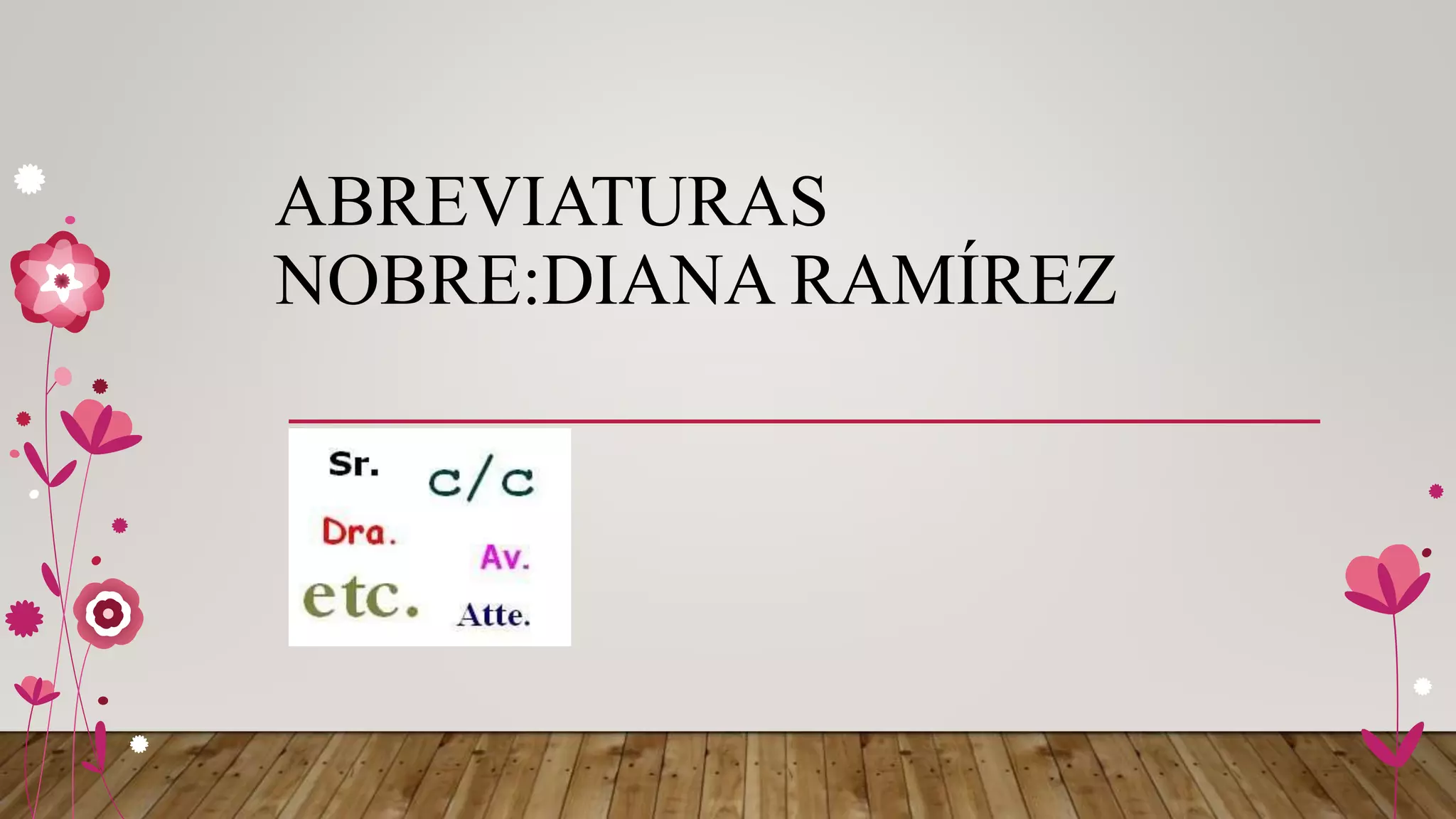 Abreviaturas, siglas, acrónimos | PPTX