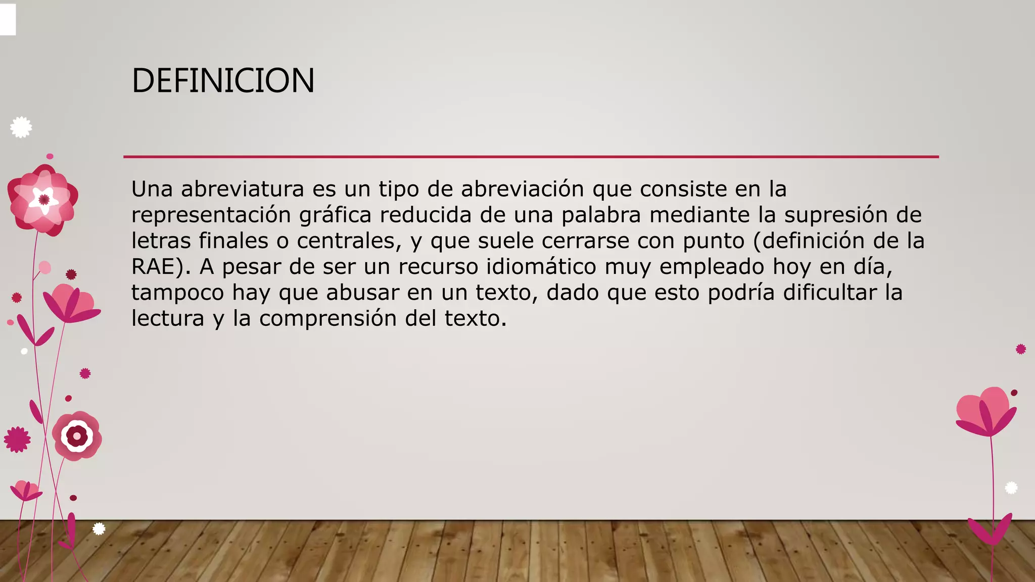 Abreviaturas, siglas, acrónimos | PPTX
