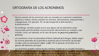 Abreviaturas, siglas, acrónimos | PPTX