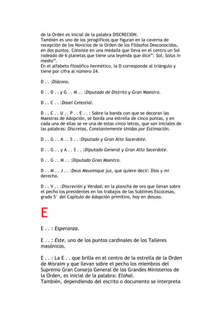Abreviaturas y diccionario | DOC