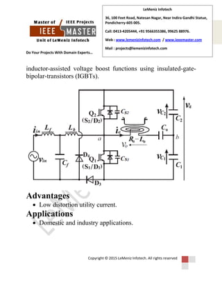 A bridgeless bhb zvs pwm ac-ac converter for high-frequency induction heating applications | PDF