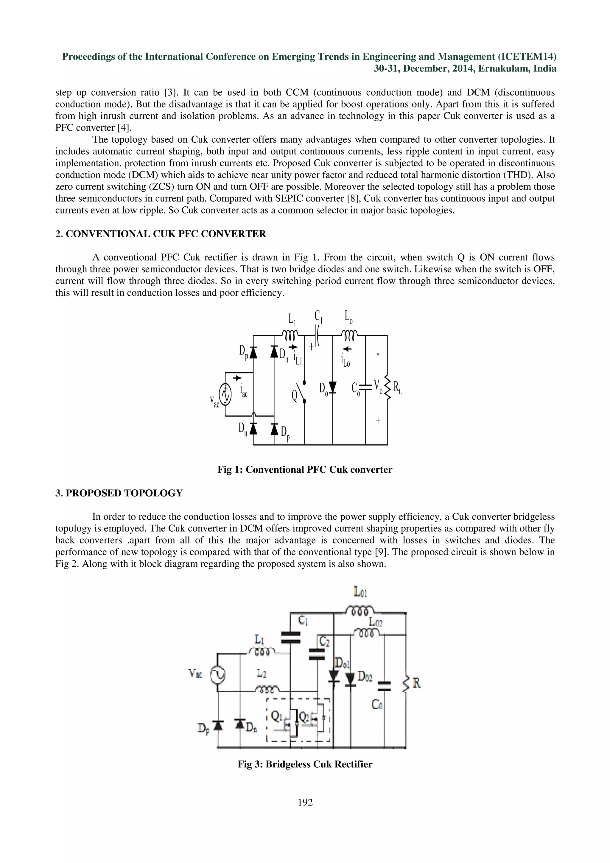 A bridgeless cuk converter based induction motor drive for pfc ...