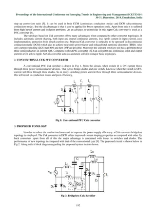 A bridgeless cuk converter based induction motor drive for pfc applications | PDF
