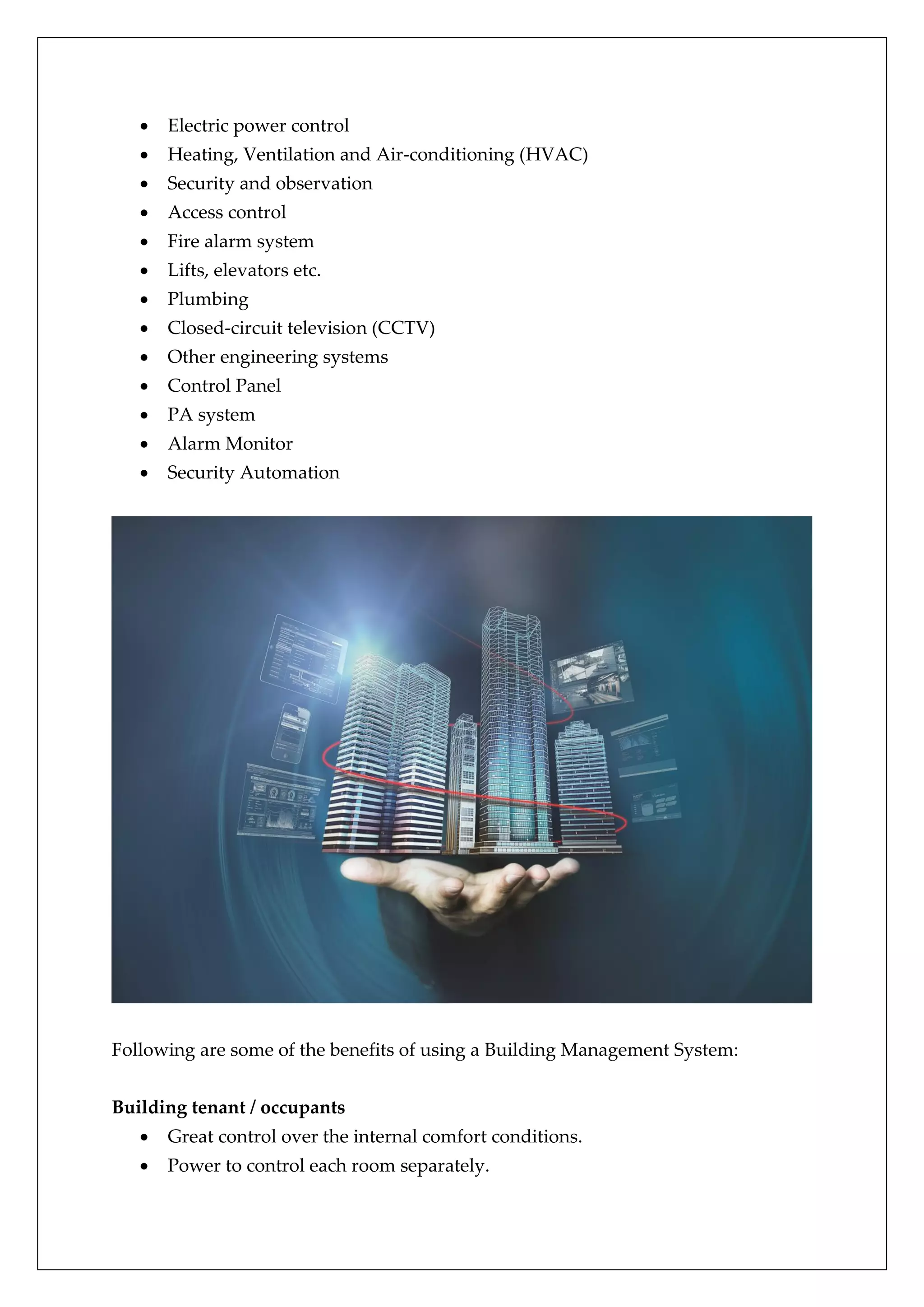 A brief about building management system | PDF