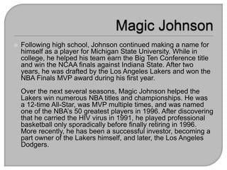 A Brief Biography of Magic Johnson | PPTX