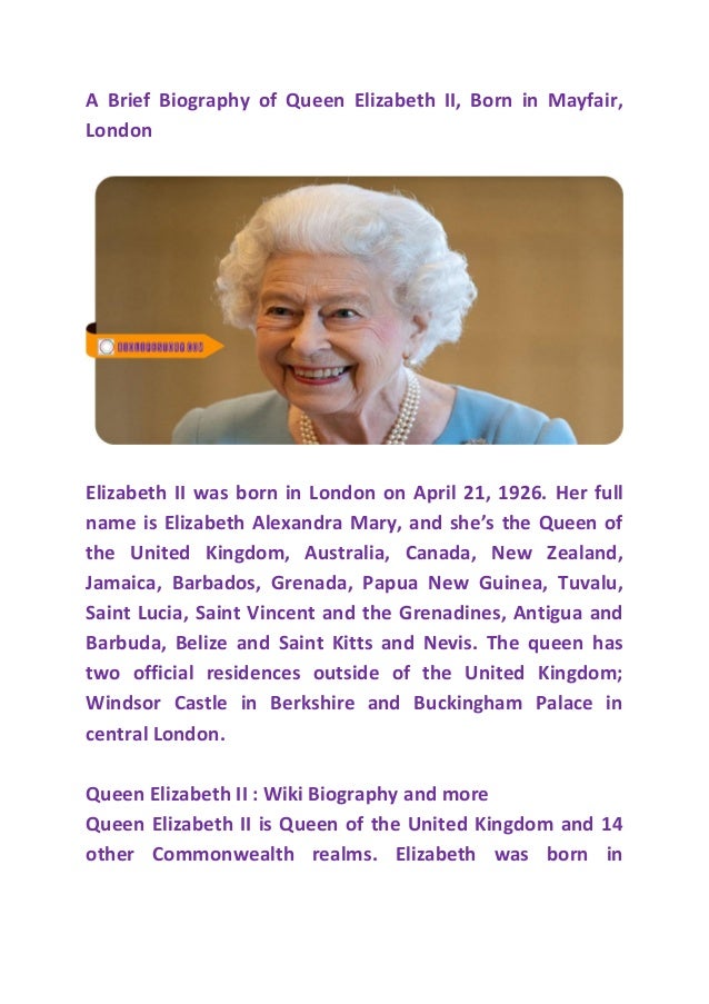 A Brief Biography of Queen Elizabeth II.pdf