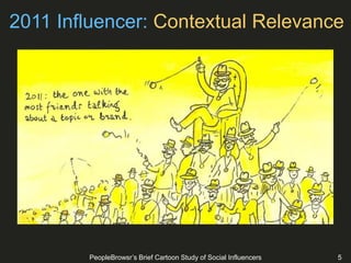 PeopleBrowsr's Brief Cartoon Study Of Social Influencers | PPTX