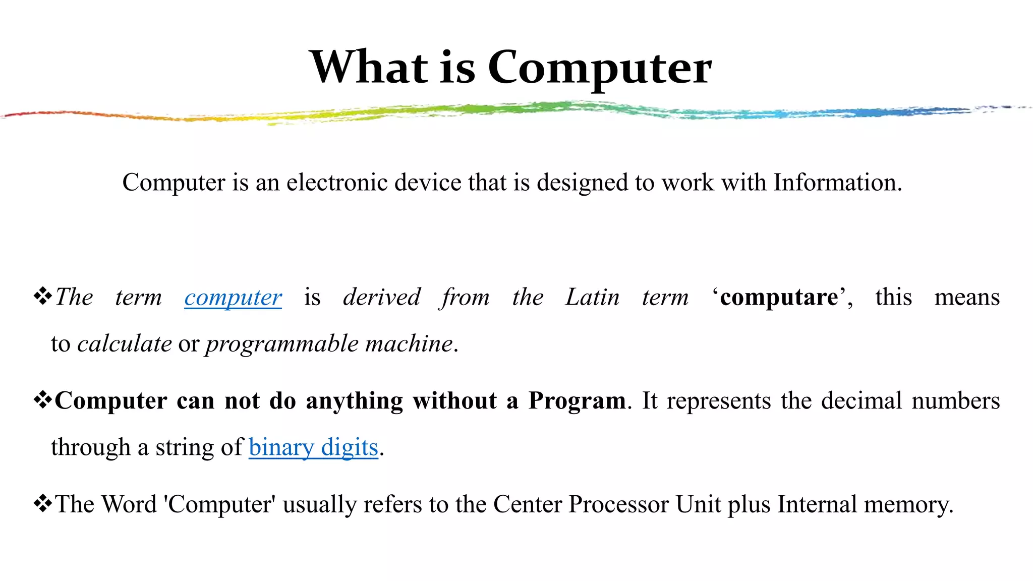 A Brief Computer History | PPTX