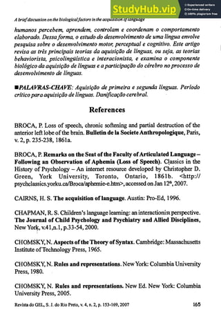 A BRIEF DISCUSSION ON THE BIOLOGICAL FACTORS IN THE ACQUISITION OF ...