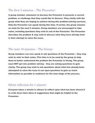 A brief guide - How to run Action Learning Groups - Sets - A free guide ...