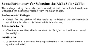A Brief Guide About Solar Cables | Ksquare Energy | PDF | Science