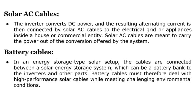 A Brief Guide About Solar Cables | Ksquare Energy | PDF | Science