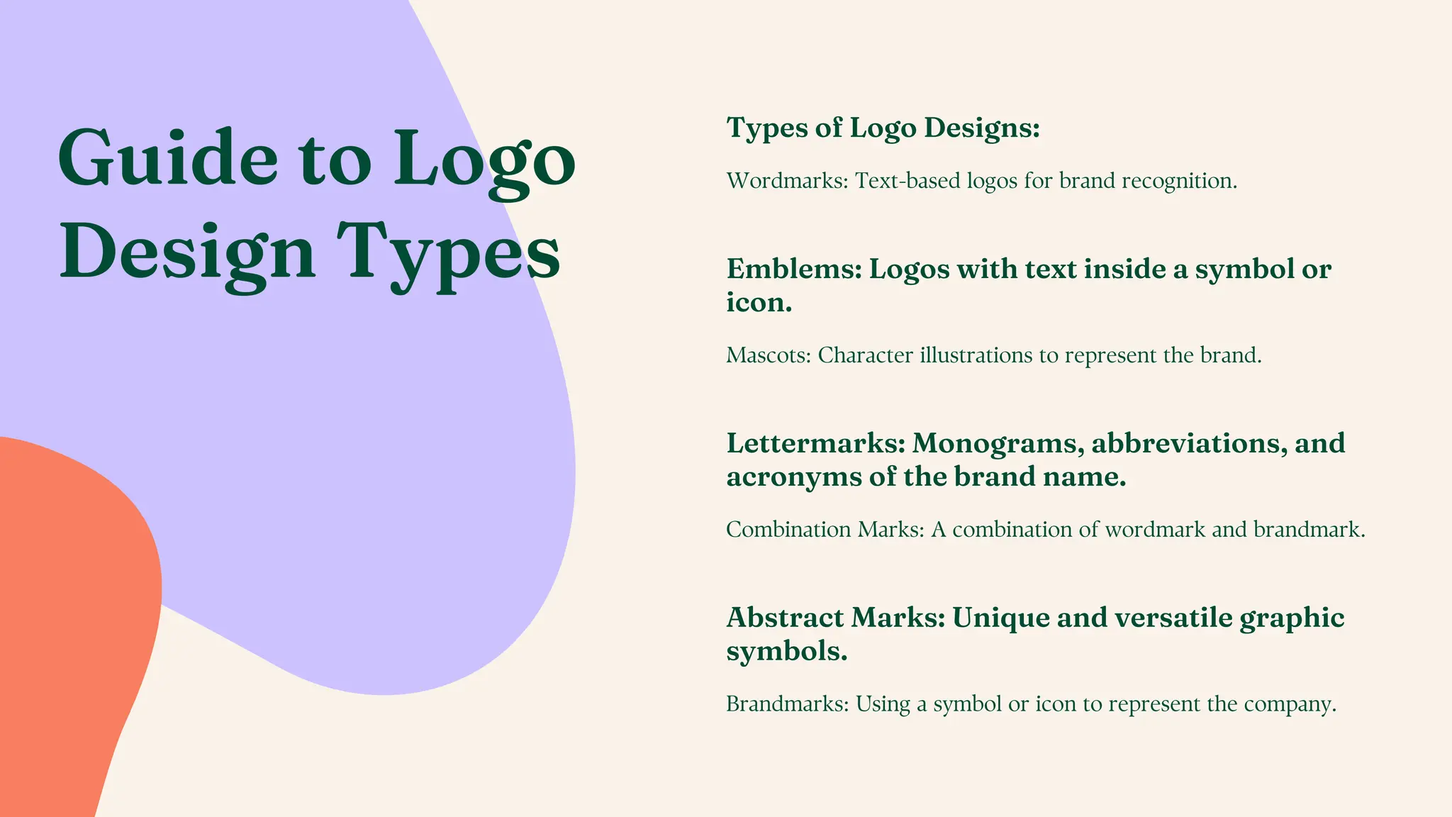 A brief guide on different types of logo designs | PPT