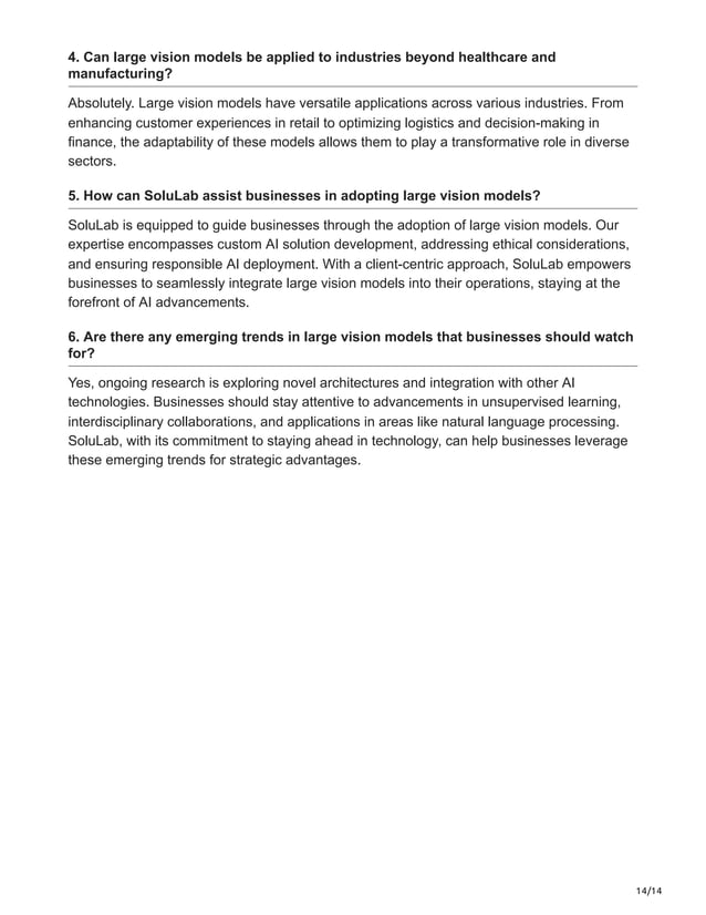 A Brief Guide to Large Vision Models | PDF | Technology Industry | Industries