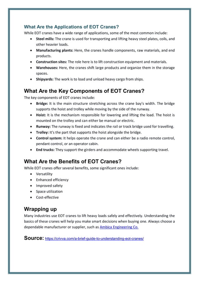A Brief Guide to Understanding EOT Cranes.pdf