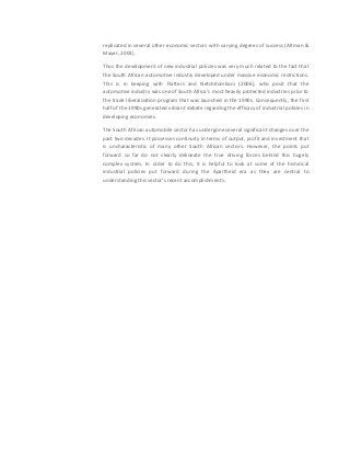 A Brief History and Overview of the Motor Car Industry