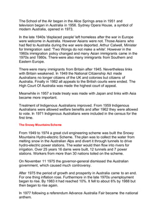 A brief history of australia | DOCX