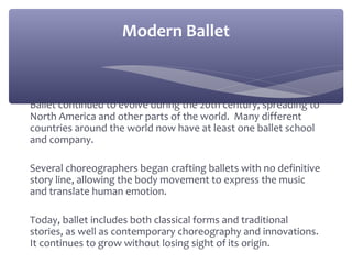 A brief history of ballet | PPT