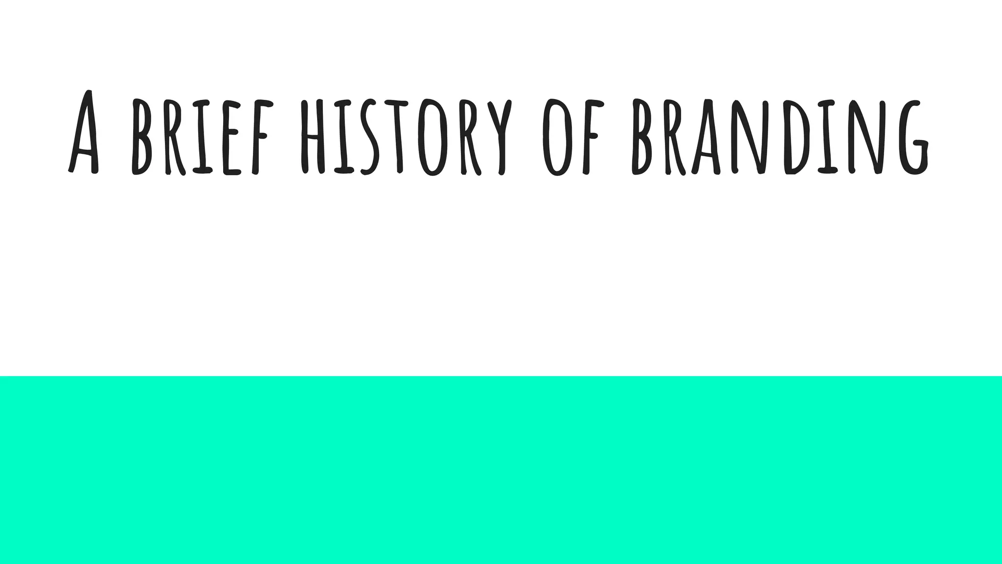 A brief history of brands | PDF